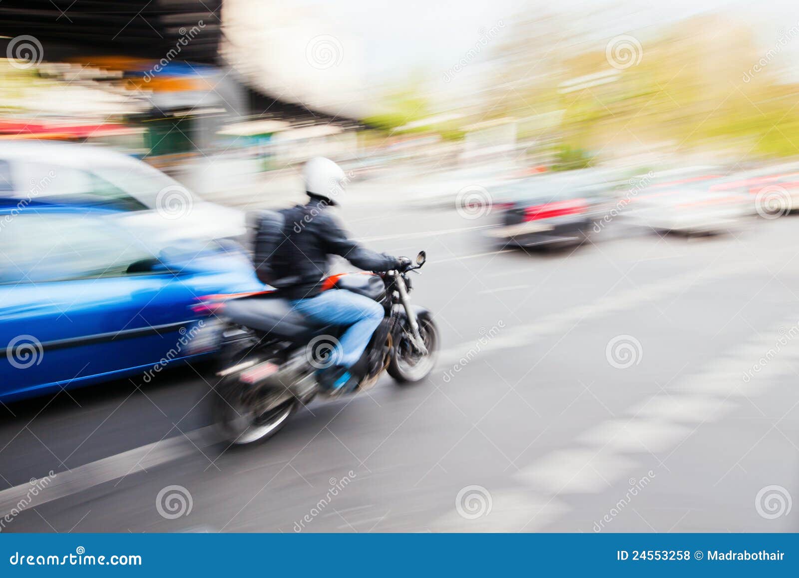 Traffic in motion stock photo. Image of street, fast - 24553258