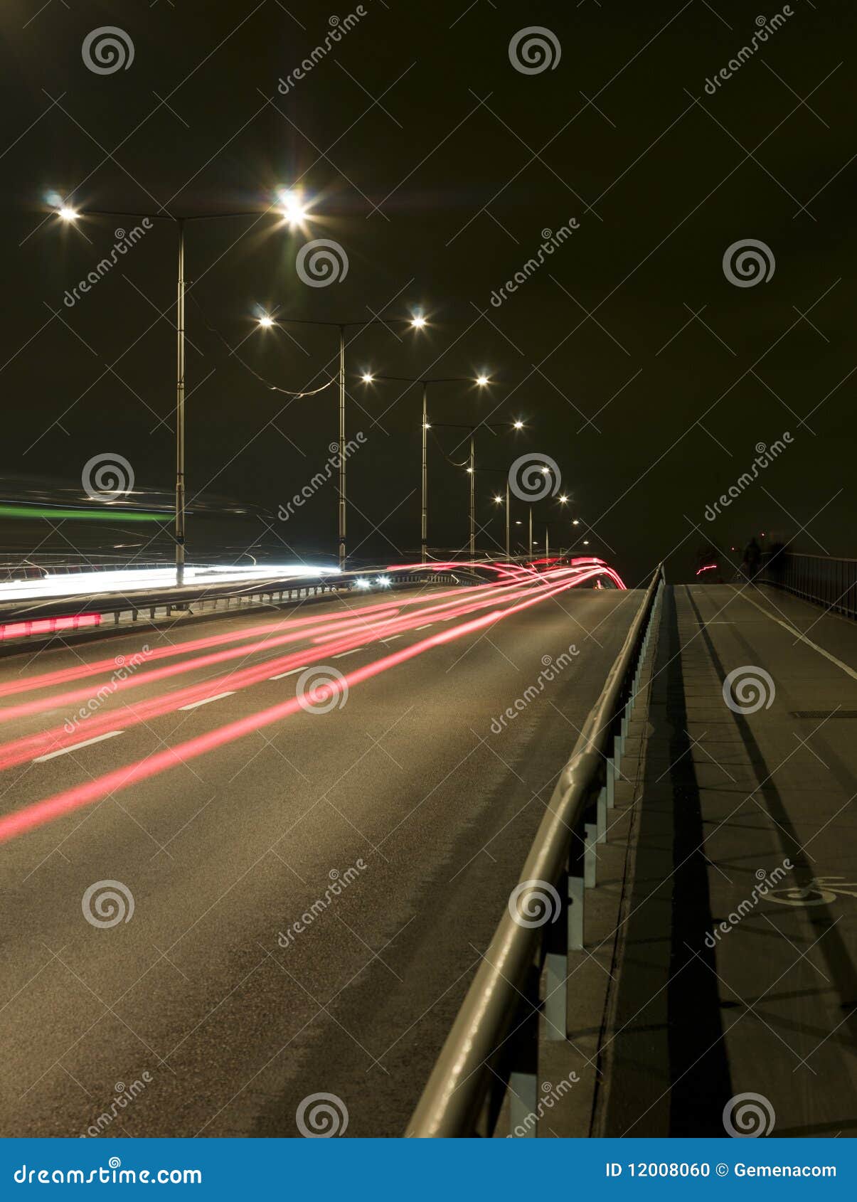 Traffic in movement stock photo. Image of light, long - 12008060