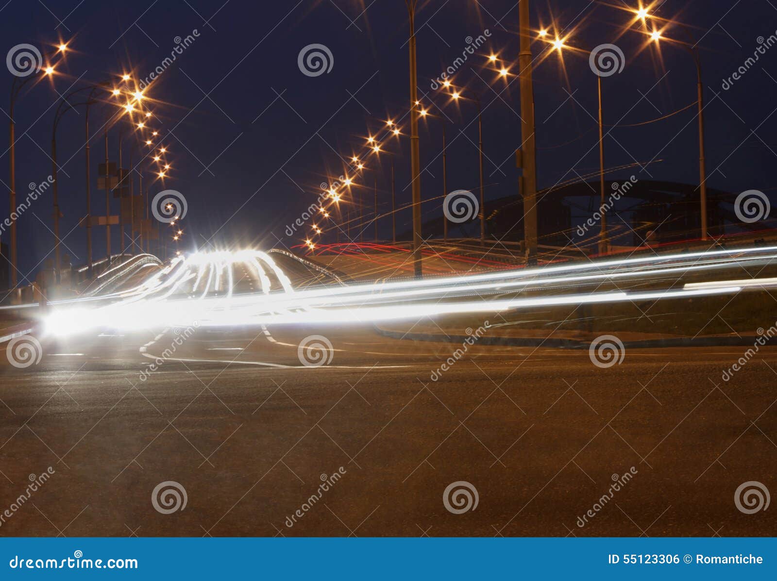 Traffic movement on bridge stock photo. Image of scenery - 55123306