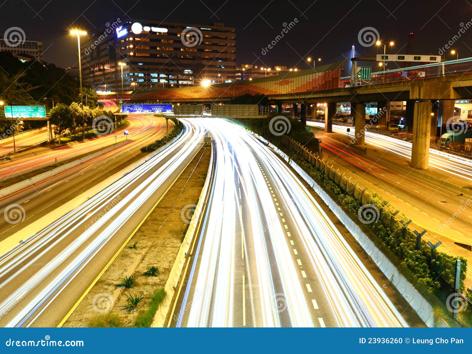 Traffic at night stock photo. Image of fast, cityscape - 23936260