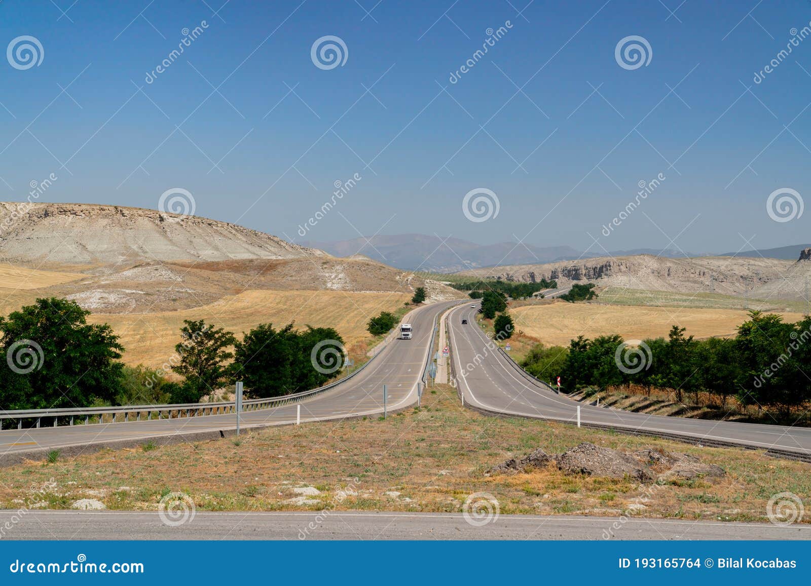 Traffic on a Non-busy Intercity Road Stock Photo - Image of countryside ...