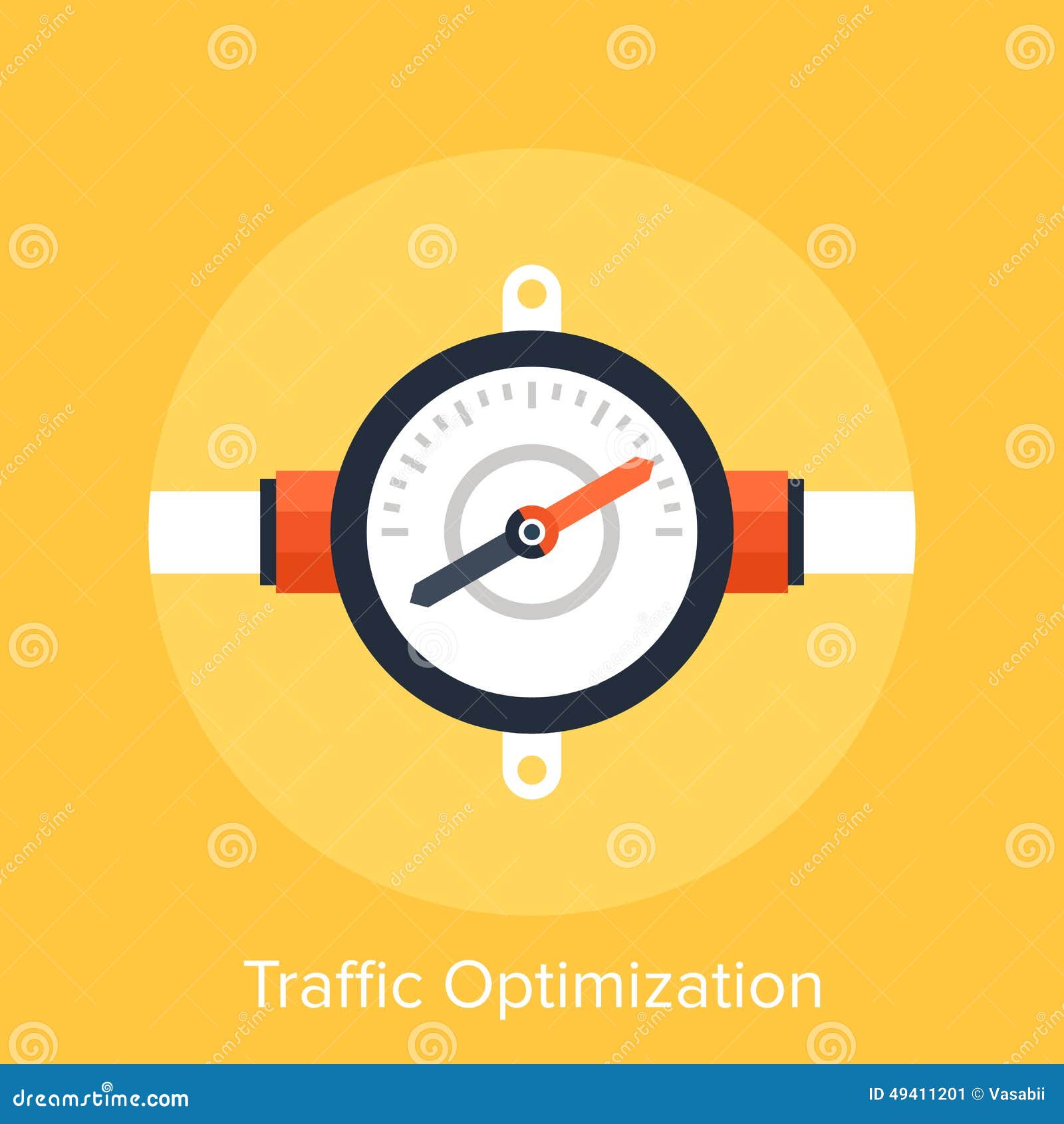 Traffic Optimization stock vector. Illustration of landing - 49411201