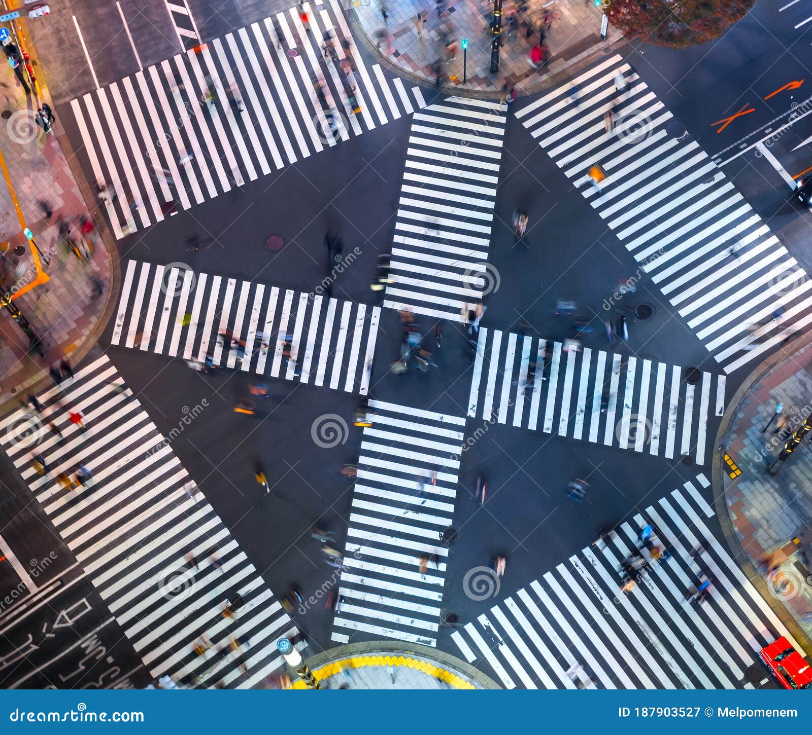 Traffic and People Cross a Busy Intersection in Ginza Stock Image ...