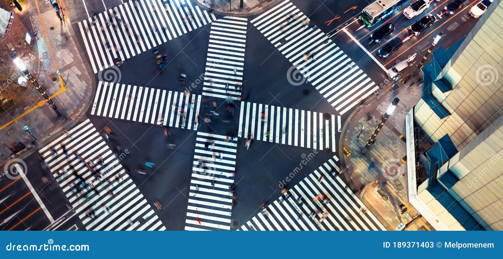 Traffic and People Cross a Busy Intersection in Ginza Stock Image ...