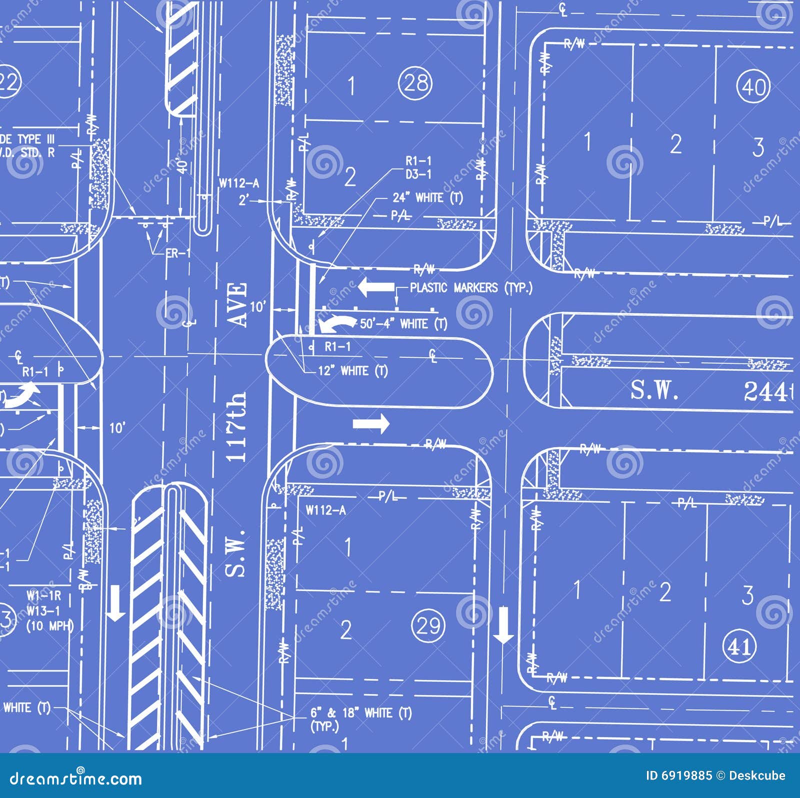 Traffic plan blueprint stock illustration. Image of ready - 6919885