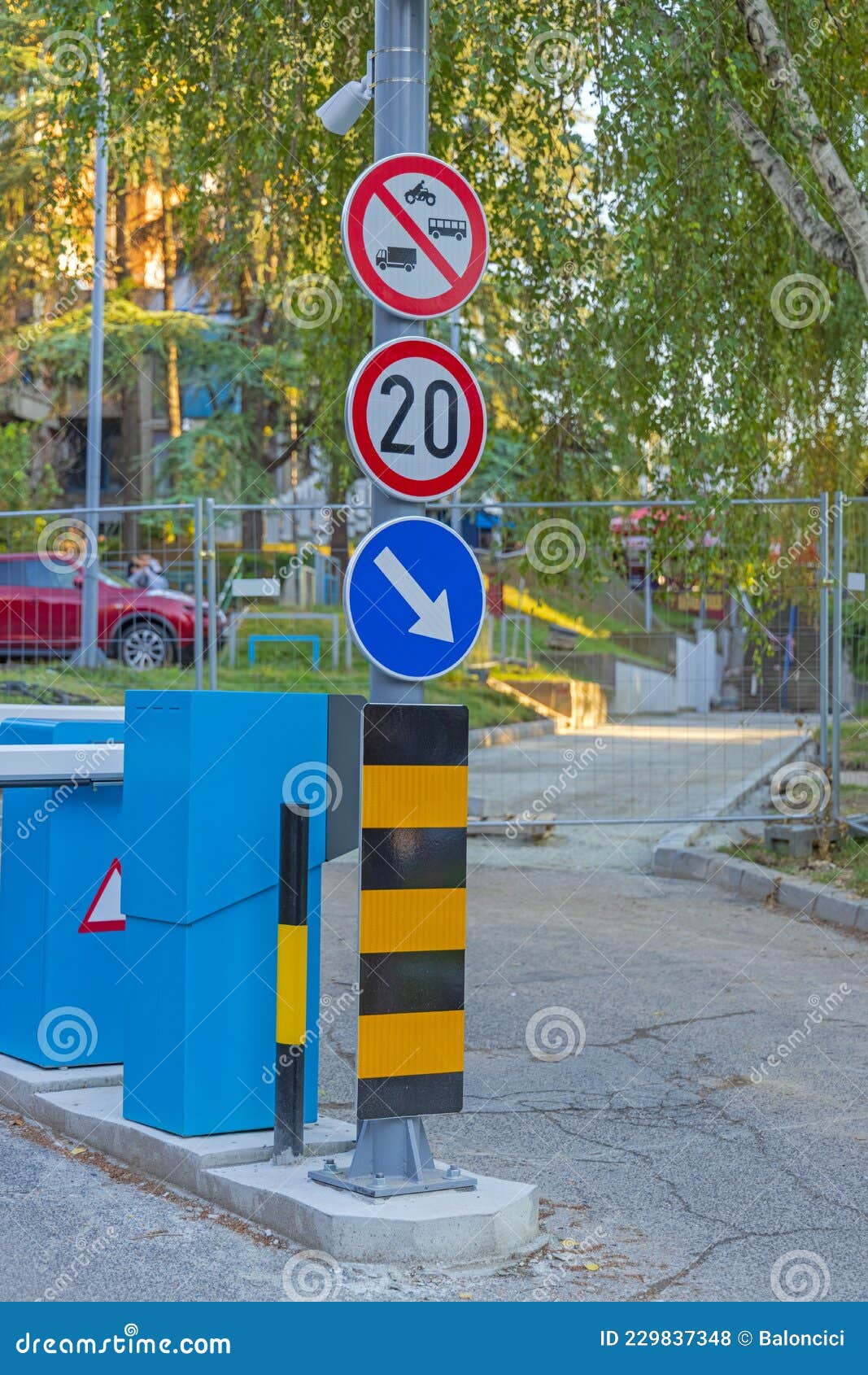 Traffic Pole Signs stock photo. Image of transport, entrance - 229837348