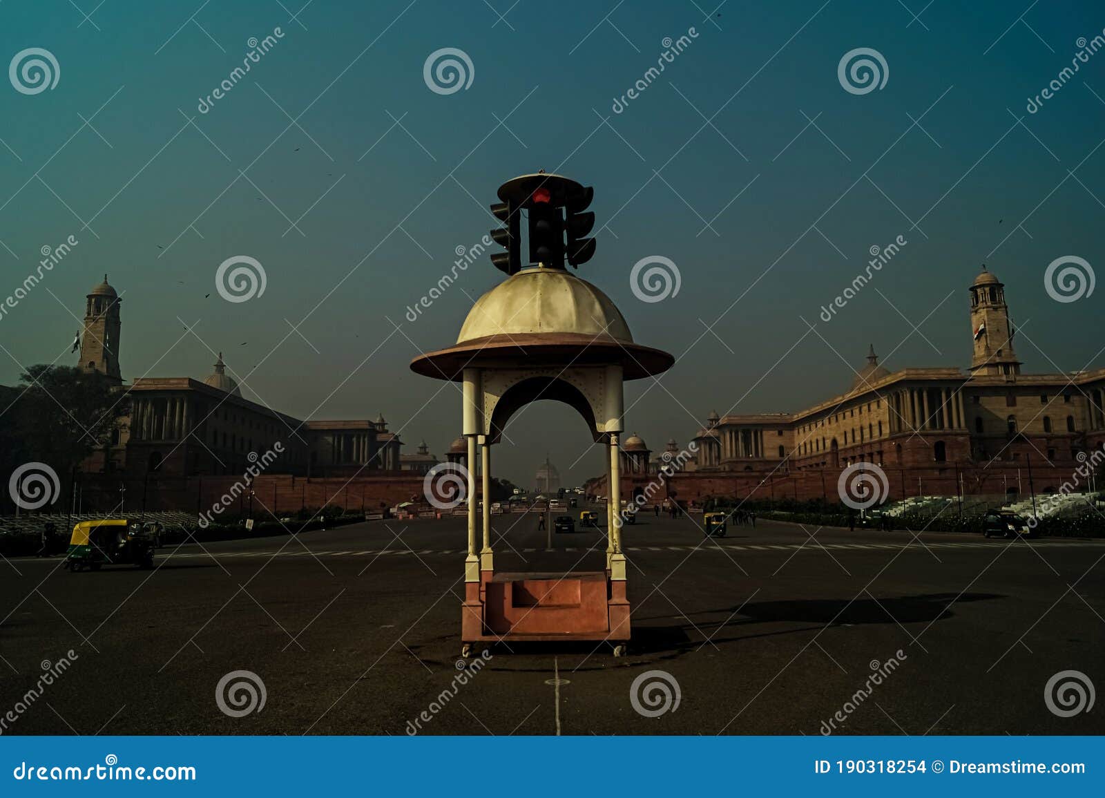 Traffic Police Checkpost, New Delhi Stock Photo - Image of darkness ...