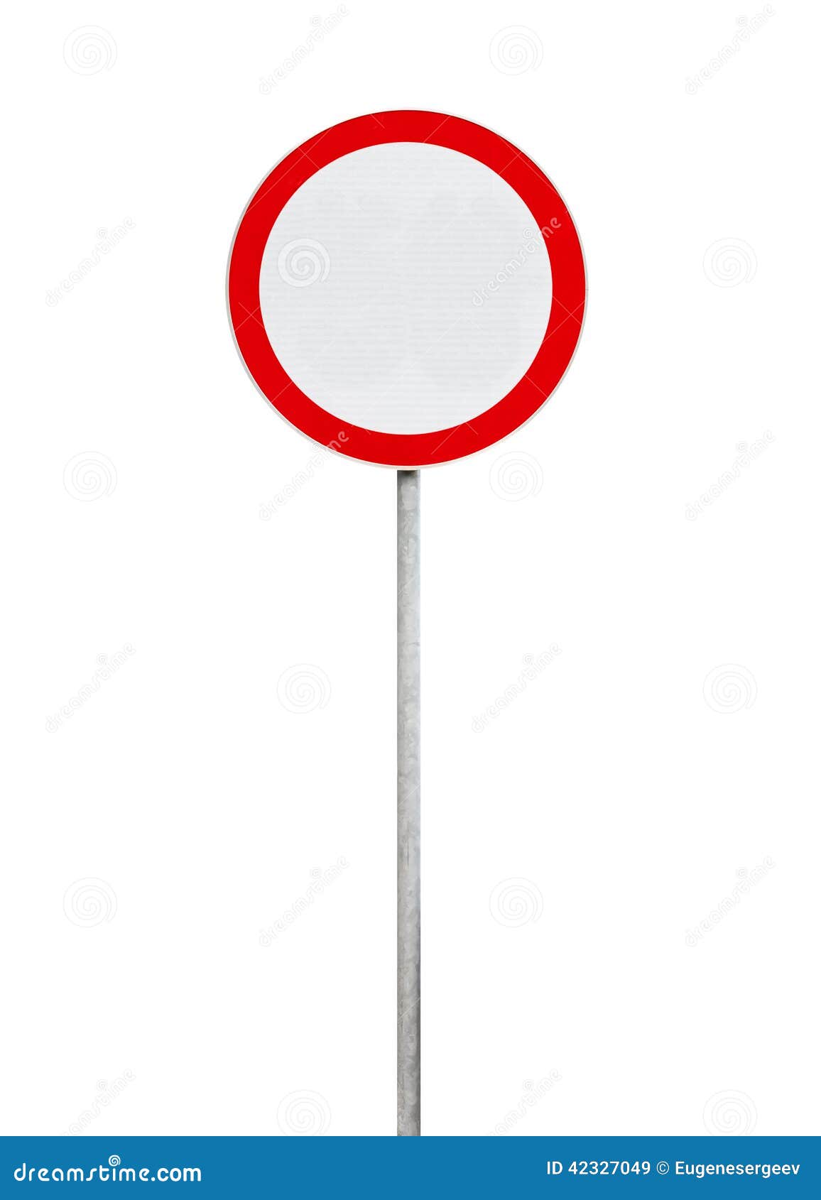 Traffic is Prohibited, Road Sign Isolated on White Stock Image - Image ...