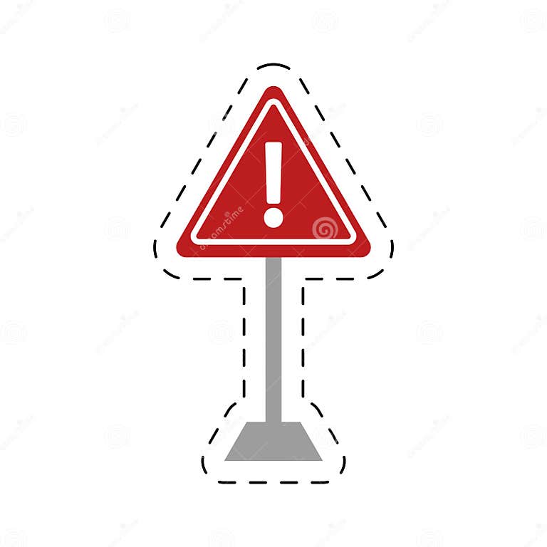 Traffic Prohibited Warning Alert Triangle Stock Illustration ...