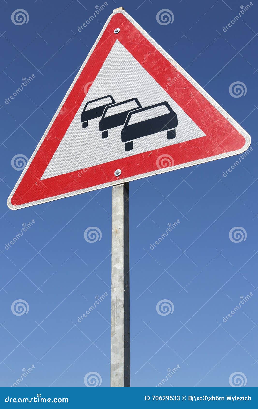 Traffic Jam Queues Likely Road Sign, Expect Delays Ahead Warning ...