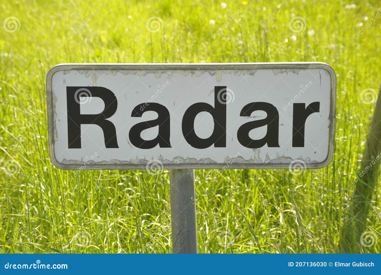Traffic Radar for Speed Measurement Stock Photo - Image of mobile ...