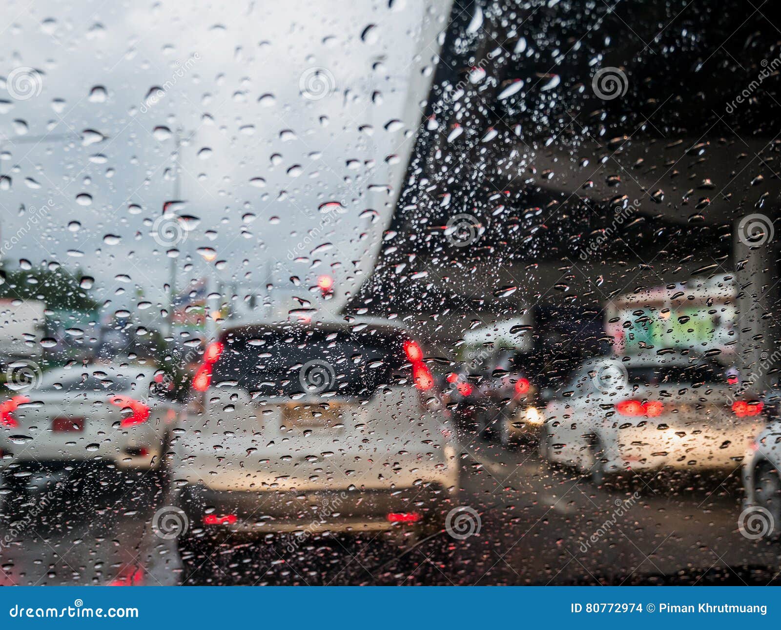 Traffic in rainy day stock photo. Image of drive, outdoors - 80772974