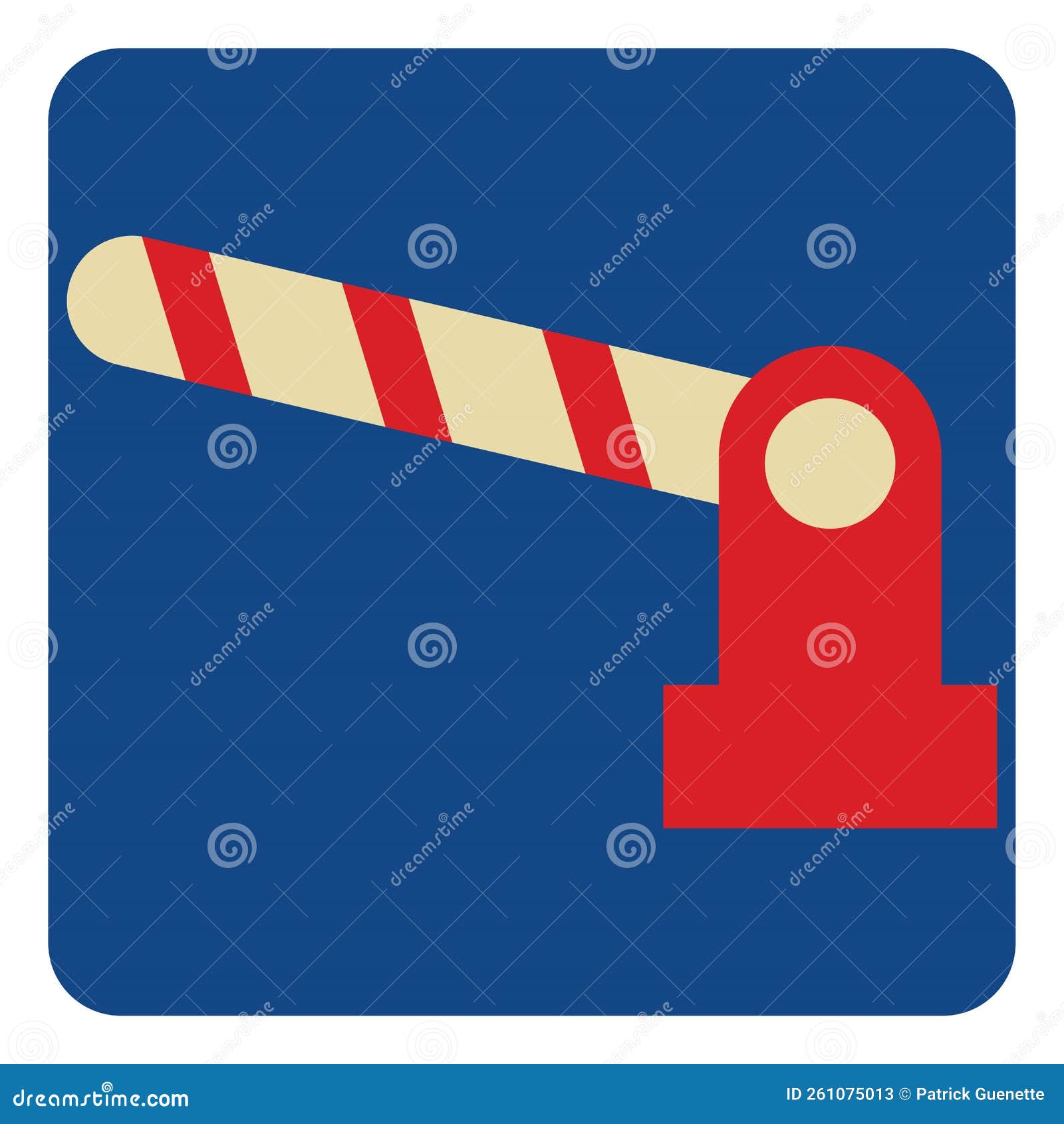 Traffic ramp, icon stock vector. Illustration of symbol - 261075013