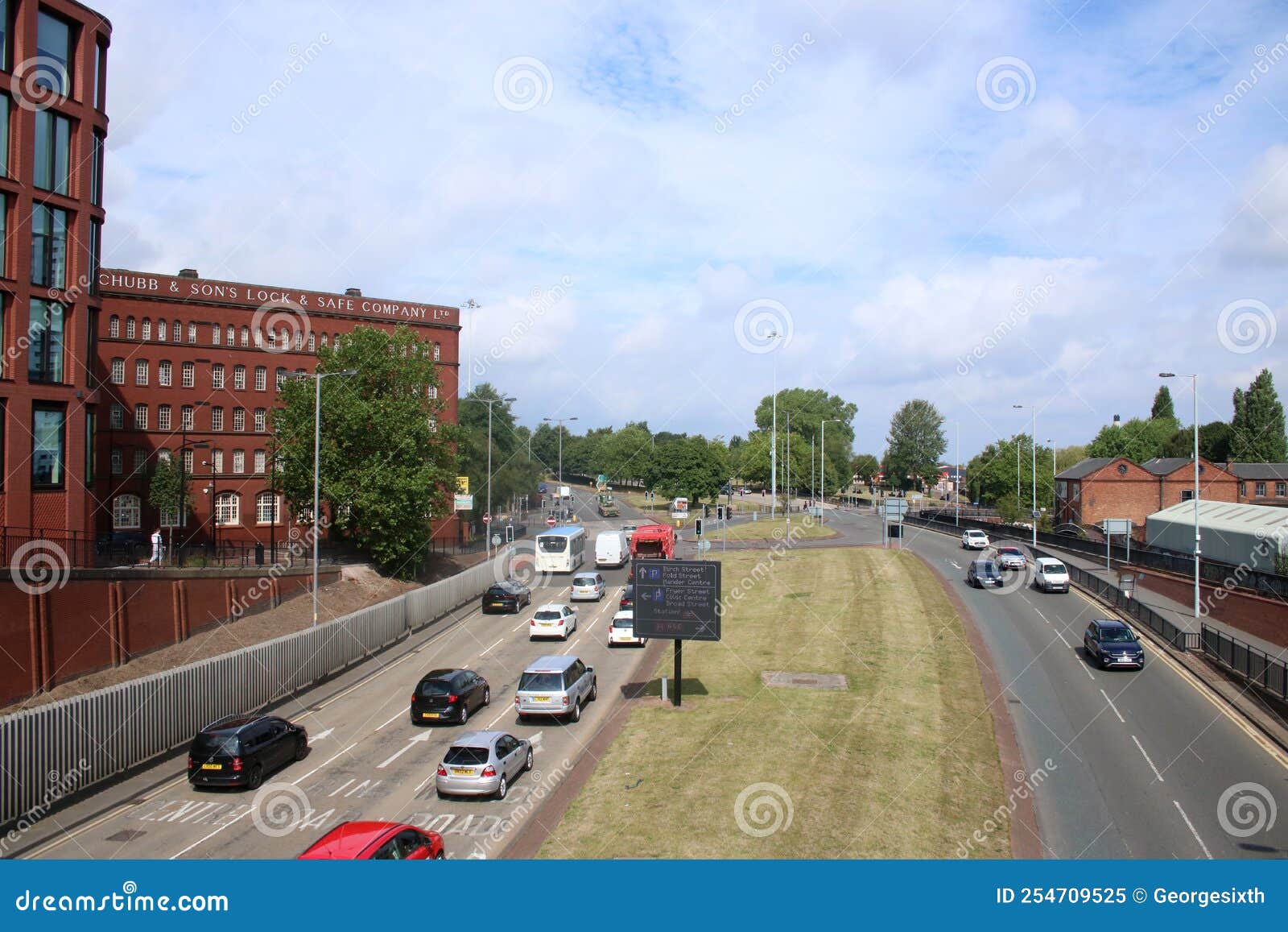 Traffic on Ring Road, Wolverhampton West Midlands Editorial Image ...