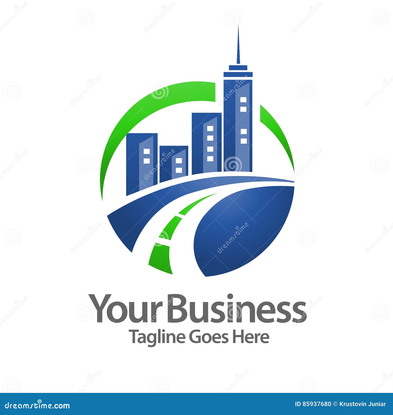 Traffic Road in City for Your Design Stock Vector - Illustration of ...