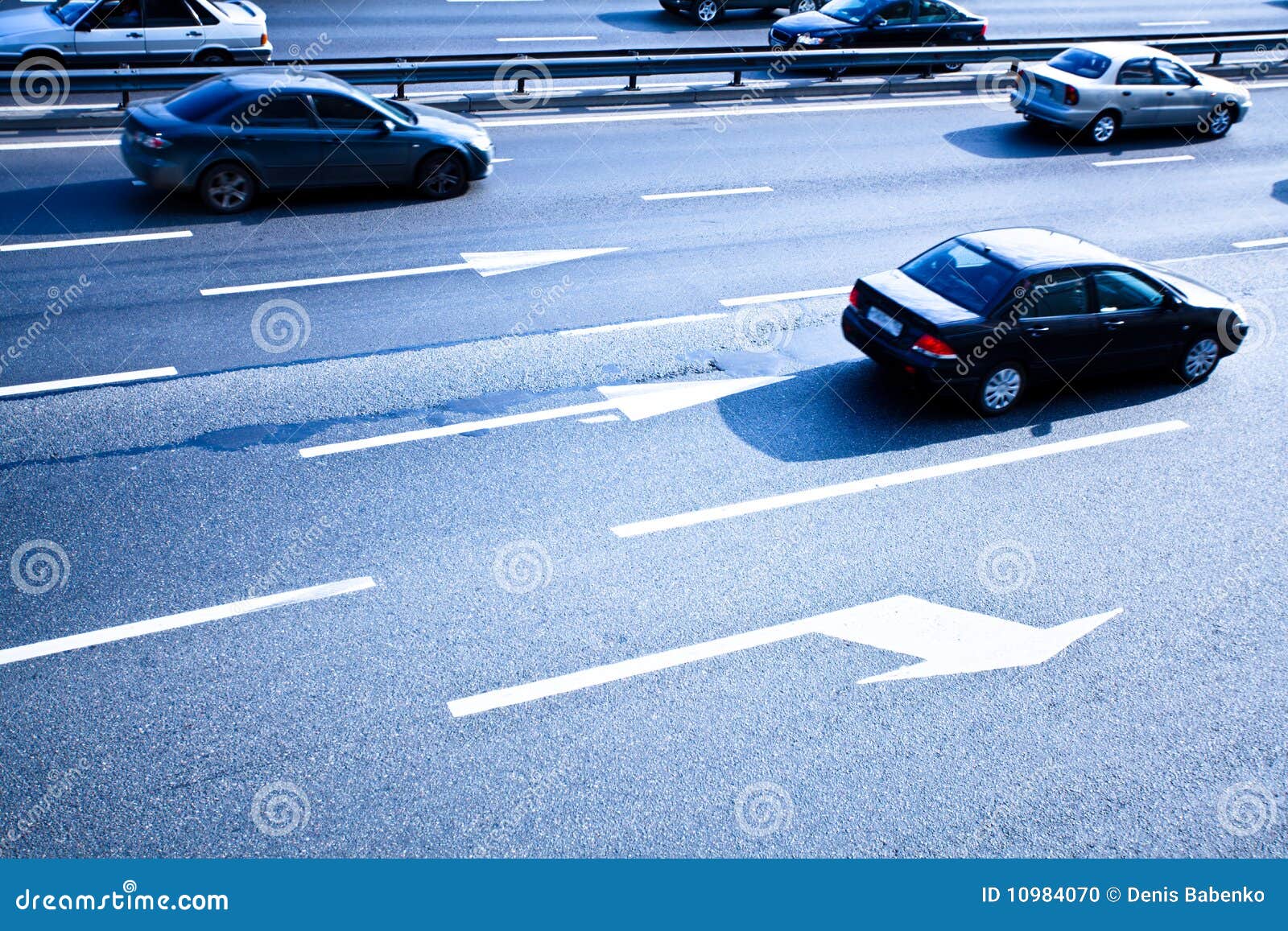 Traffic Road with Move Cars Stock Photo - Image of marker, environment ...