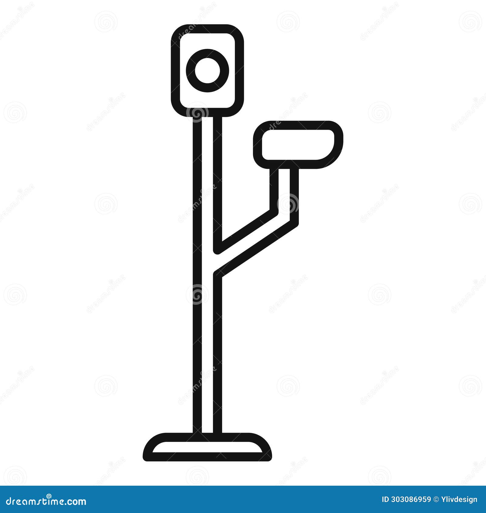 Traffic Road Sensor Icon Outline Vector. Stop View Control Stock Vector ...