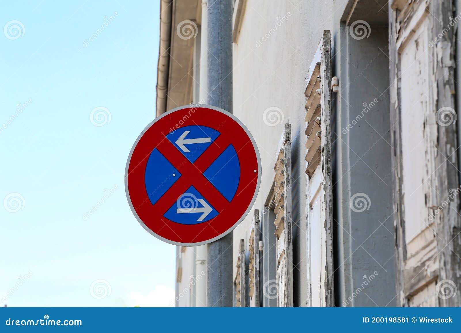 Parking A Car In A Prohibited Place. Road Signs And Markings ...