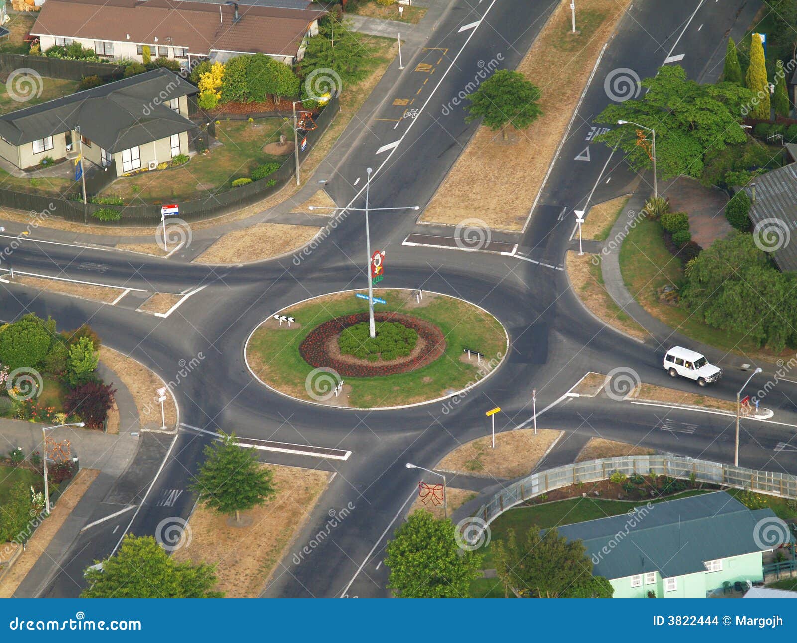 Traffic Roundabout stock photo. Image of urban, marking - 3822444