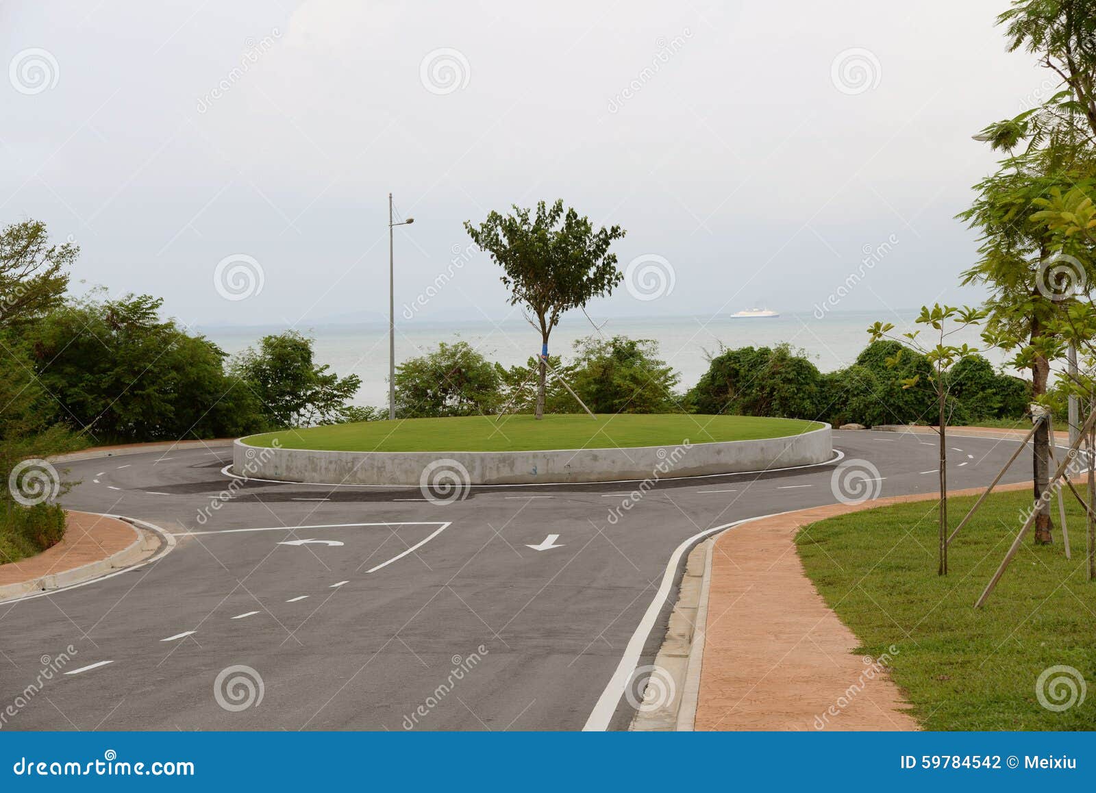 Traffic Roundabout stock photo. Image of circle, nature - 59784542