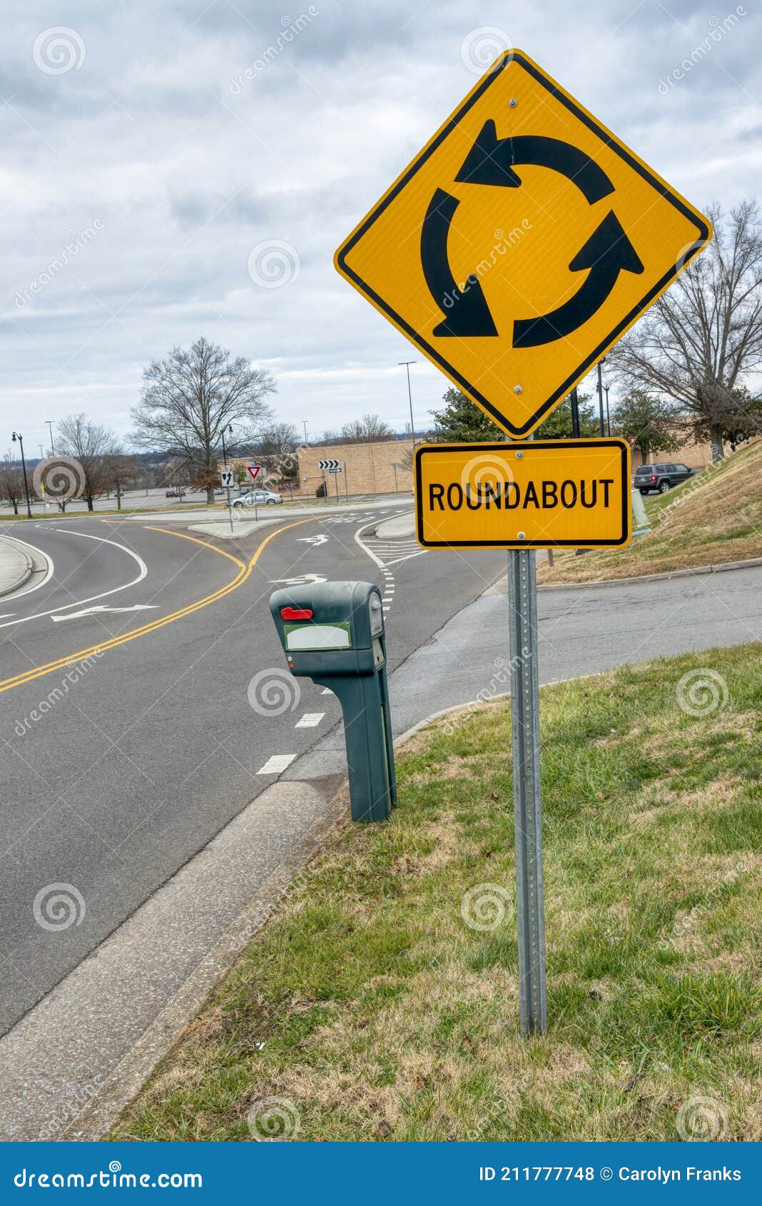 Traffic Roundabout Sign Royalty-Free Stock Image | CartoonDealer.com ...