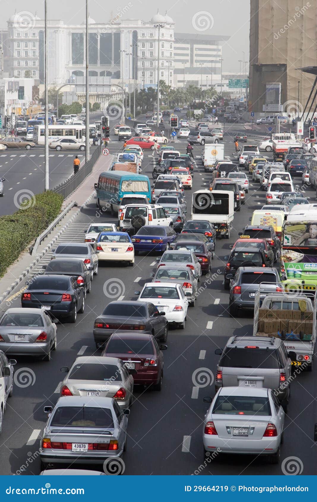 Traffic during Rush Hour stock image. Image of dubai - 29664219