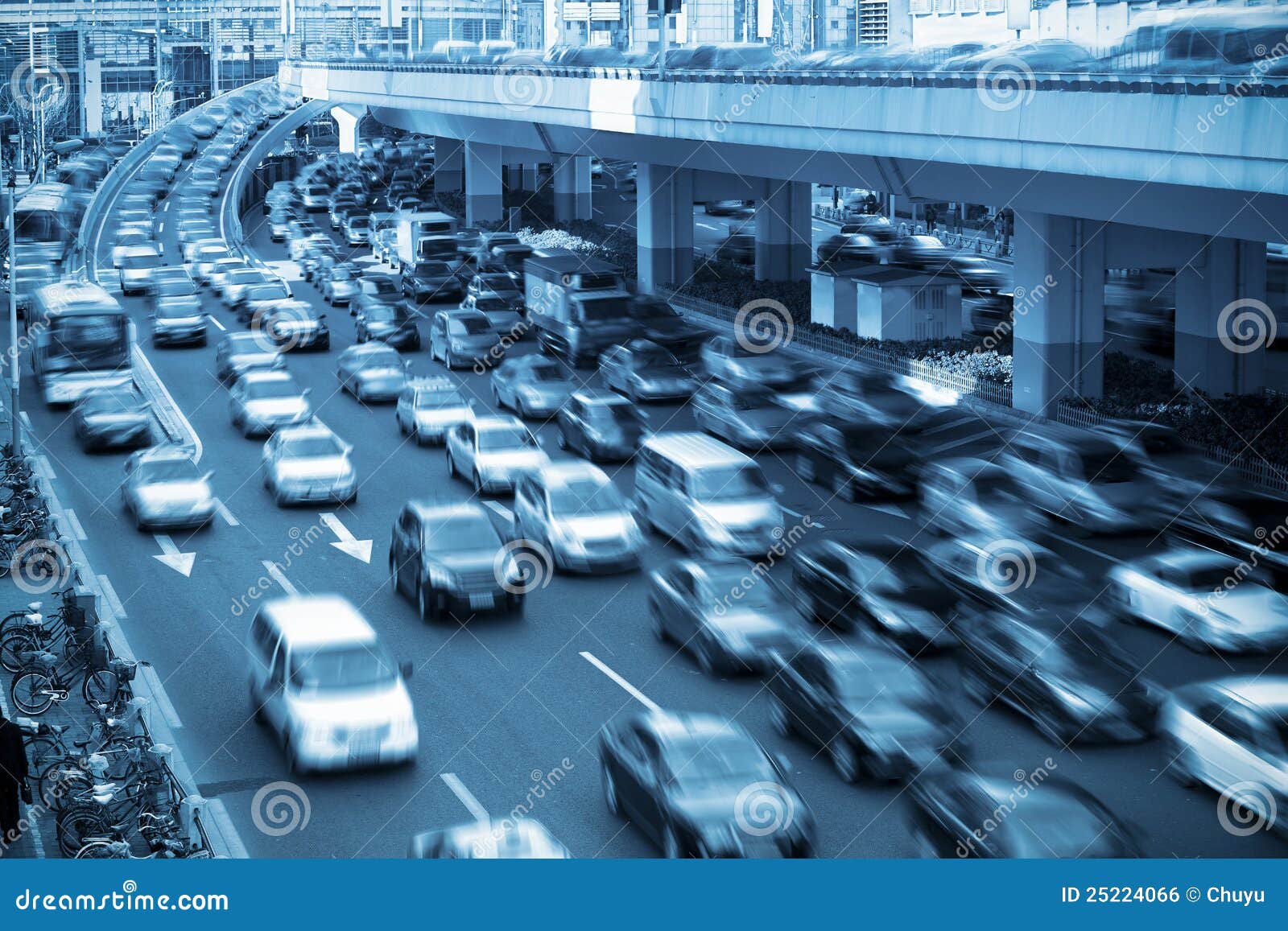 Traffic Jam Rush Hour Boulevard De Peripherique Ring Road Stock ...