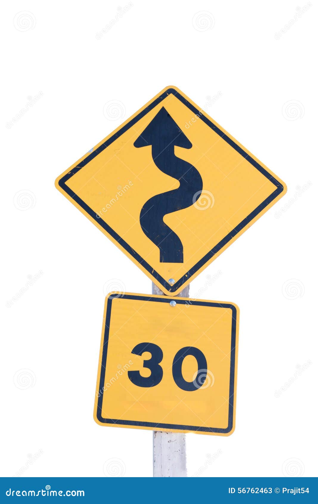 Traffic S-Curves Sign stock image. Image of road, alert - 56762463