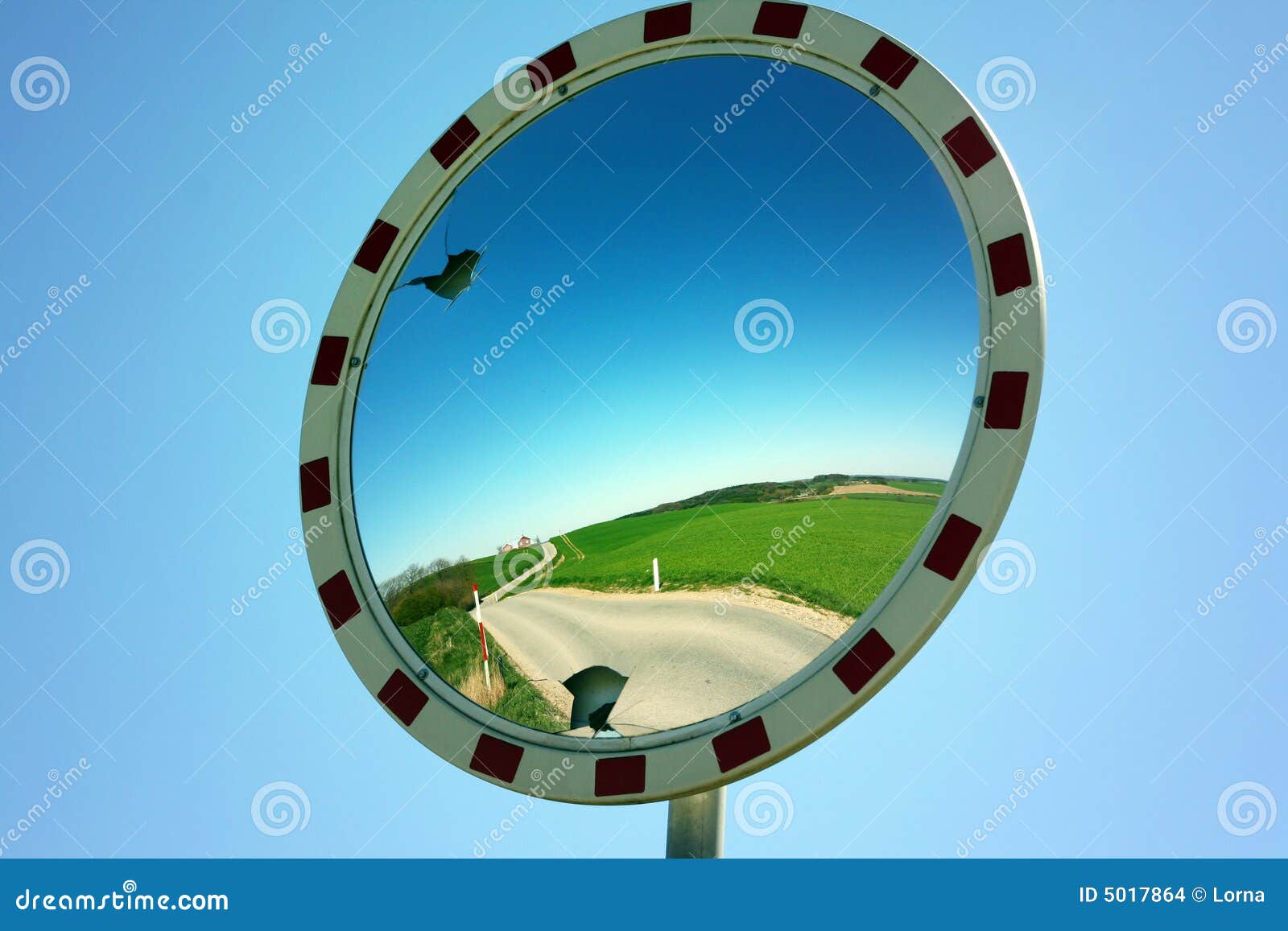 Traffic safety mirror stock photo. Image of street, danger - 5017864