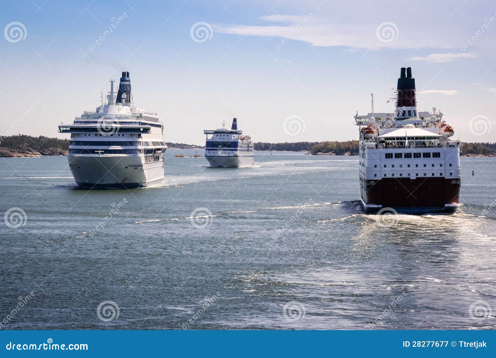 Traffic on the Sea stock image. Image of passenger, encounter - 28277677