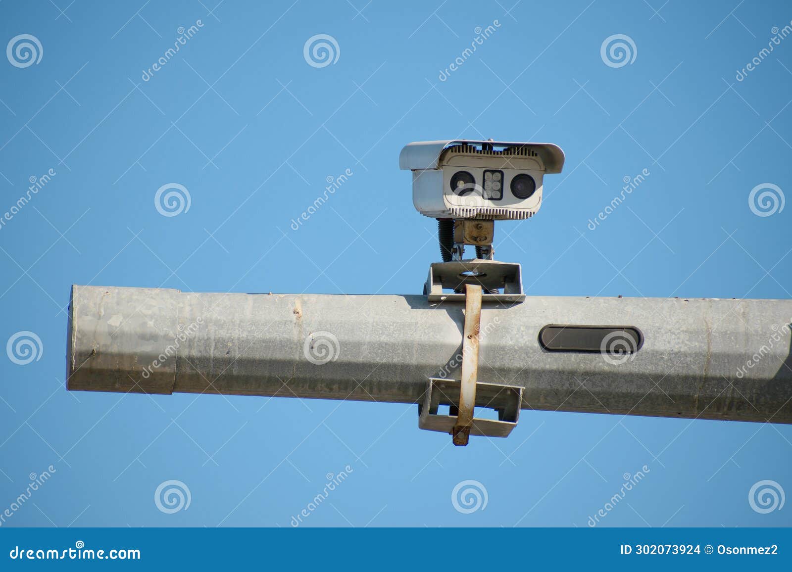 Traffic Security Camera that Displays Vehicle Passes on the Pole Stock ... Traffic Security Camera that Displays Vehicle Passes on the Pole Stock ...
