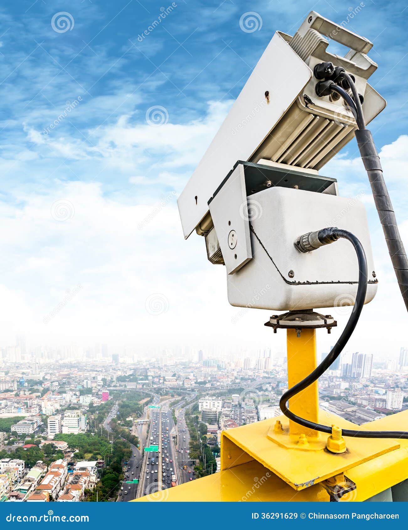 Traffic Security Camera stock image. Image of cctv, camera - 36291629