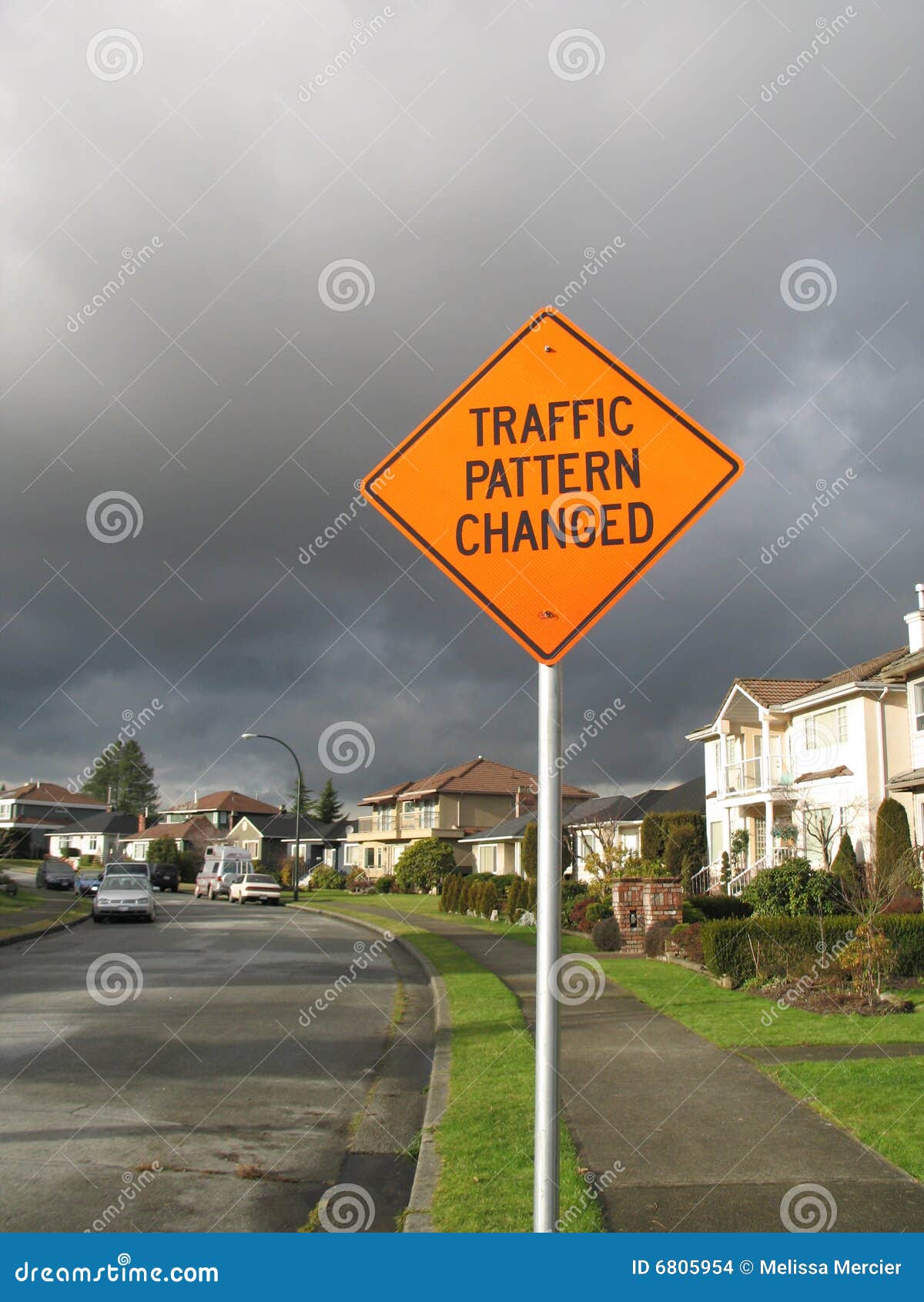 Traffic sign stock photo. Image of rule, storm, houses - 6805954