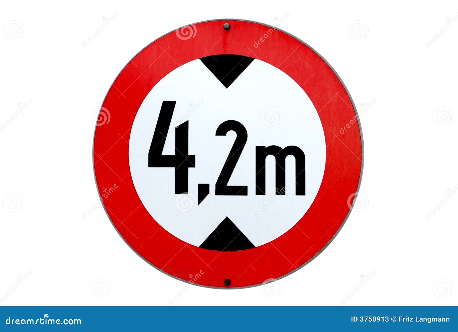 Traffic Sign Altitude Limitation Stock Image - Image of command ...