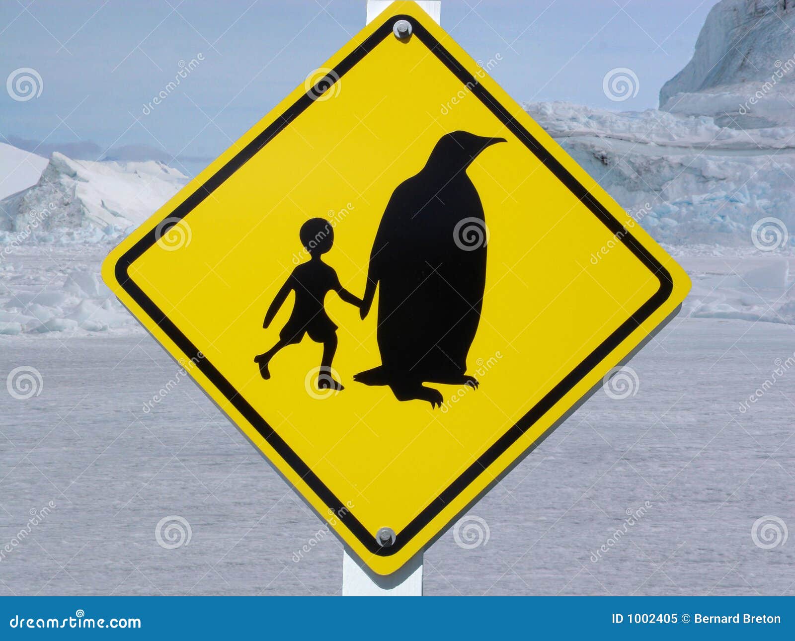 Traffic sign in Antarctica stock illustration. Illustration of ...