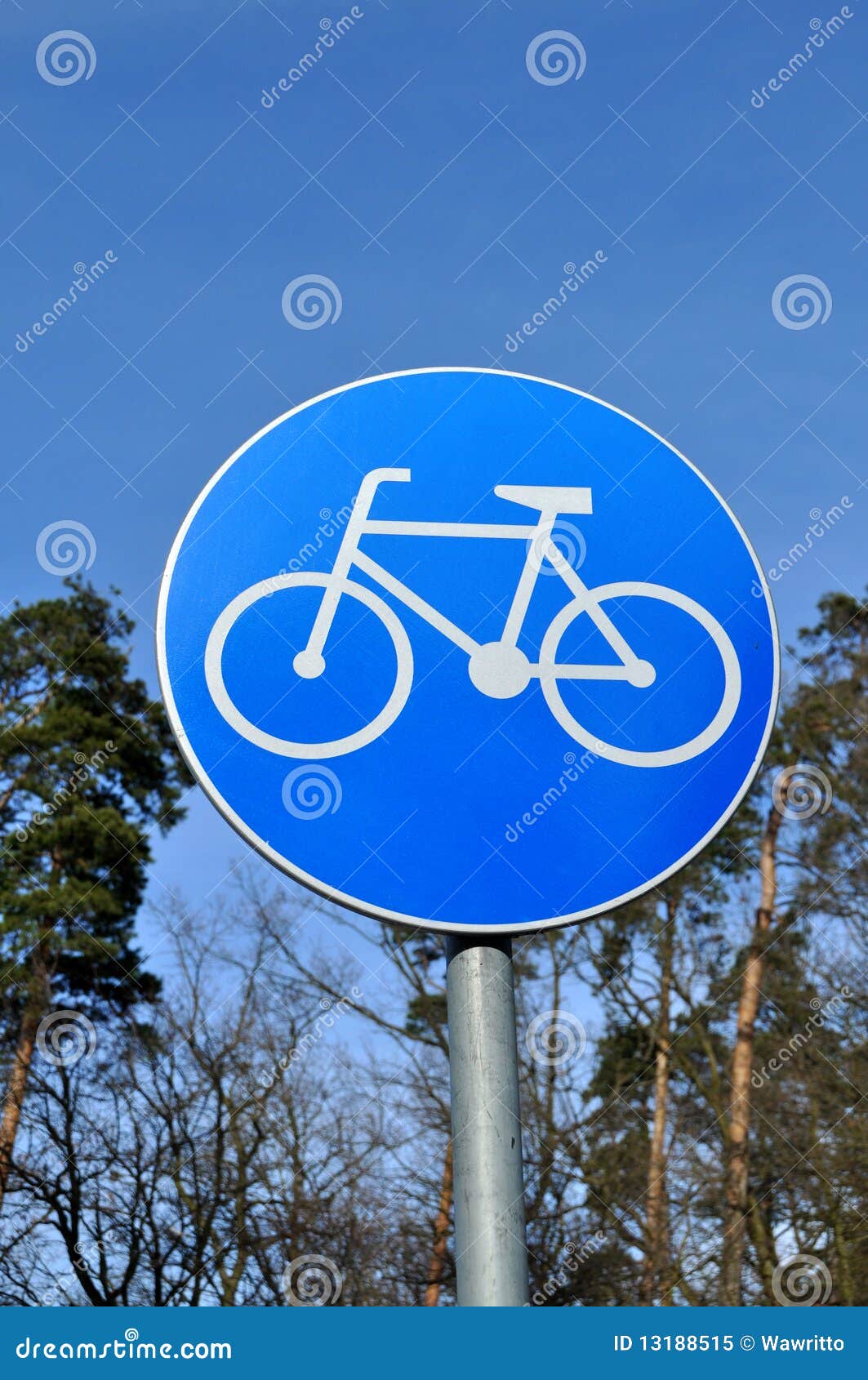 Traffic Sign (bicycle Path) Stock Image - Image of bike, symbol: 13188515