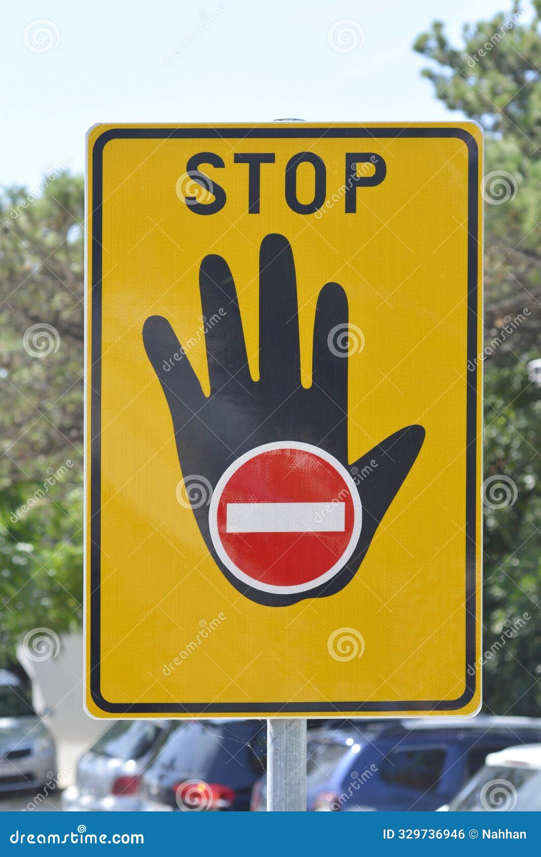 stock photo. Image of hand, prohibited, signage, control - 329736946