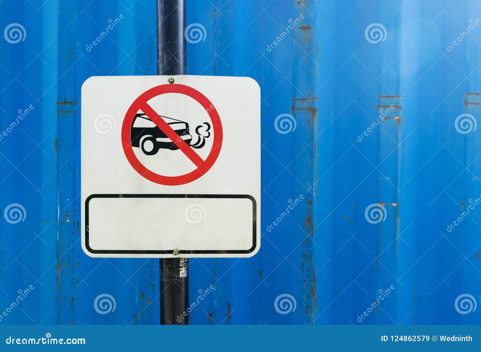 Traffic Sign on Blue Background Stock Image - Image of stop, caution ...
