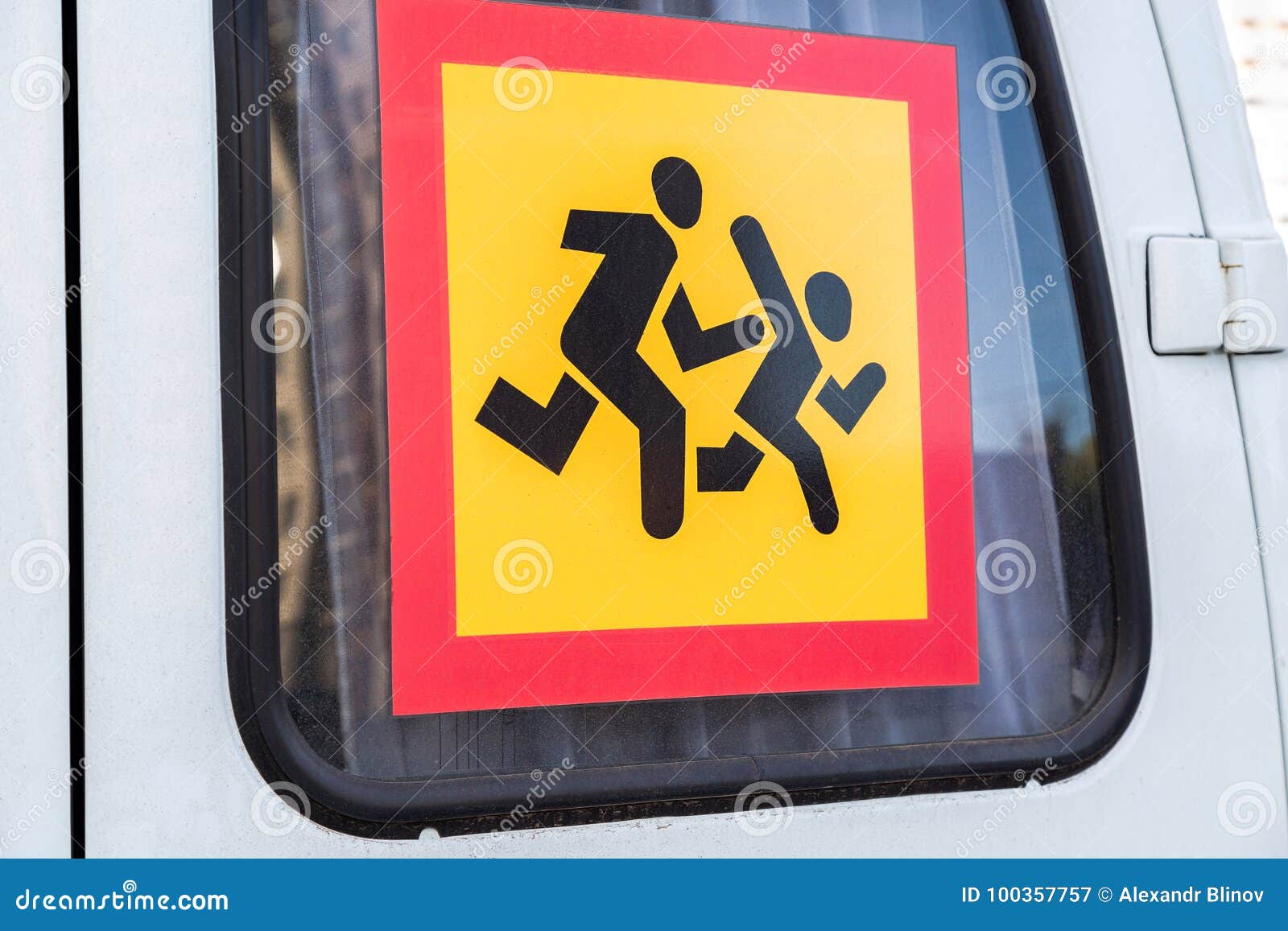 Sign on the board of car stock image. Image of traffic - 100357757