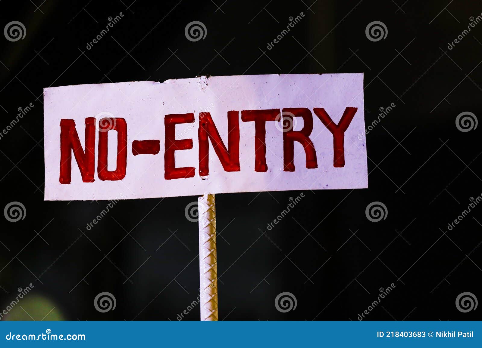 Traffic Sign Board No Entry Stock Image - Image of board, denied: 218403683