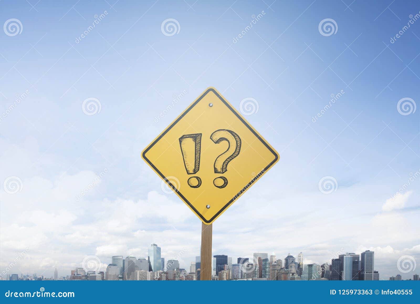 Traffic Sign Concept Question Mark Stock Image - Image of front, life ...