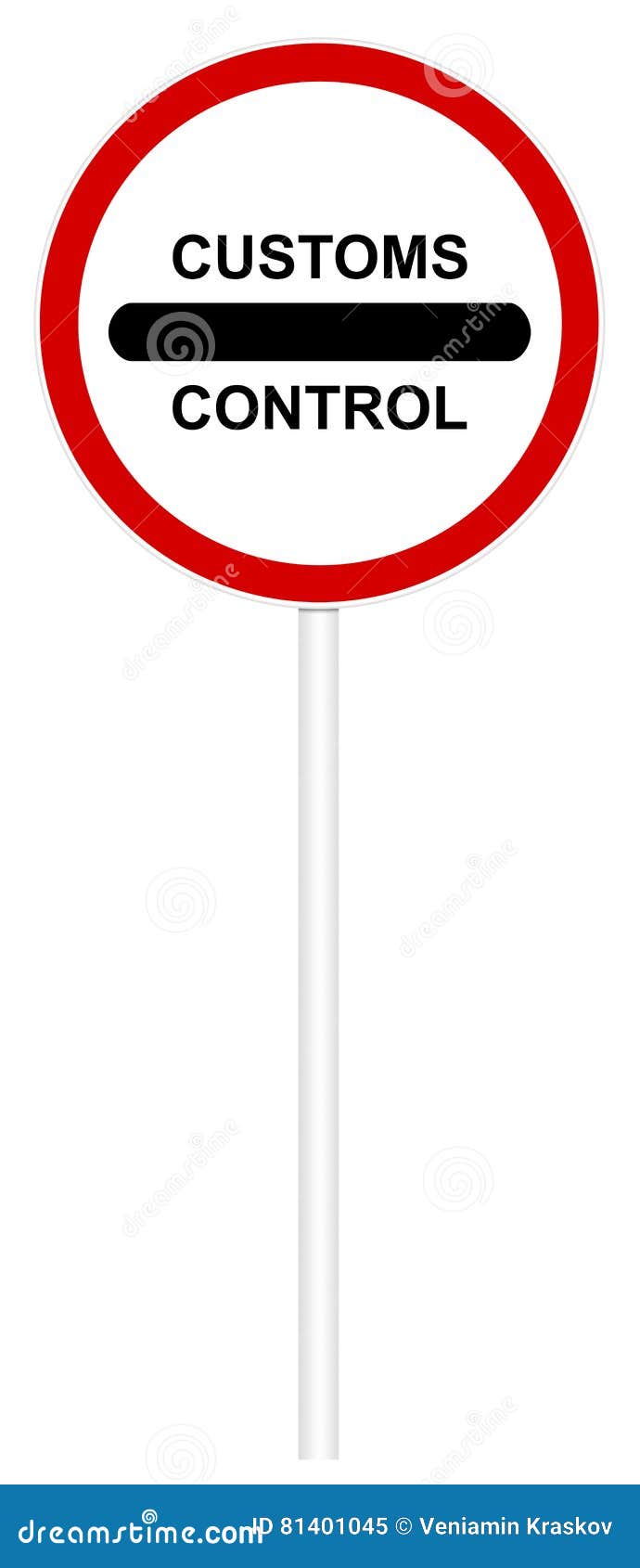 Customs Control Zone Isometric Vector Website | CartoonDealer.com ...