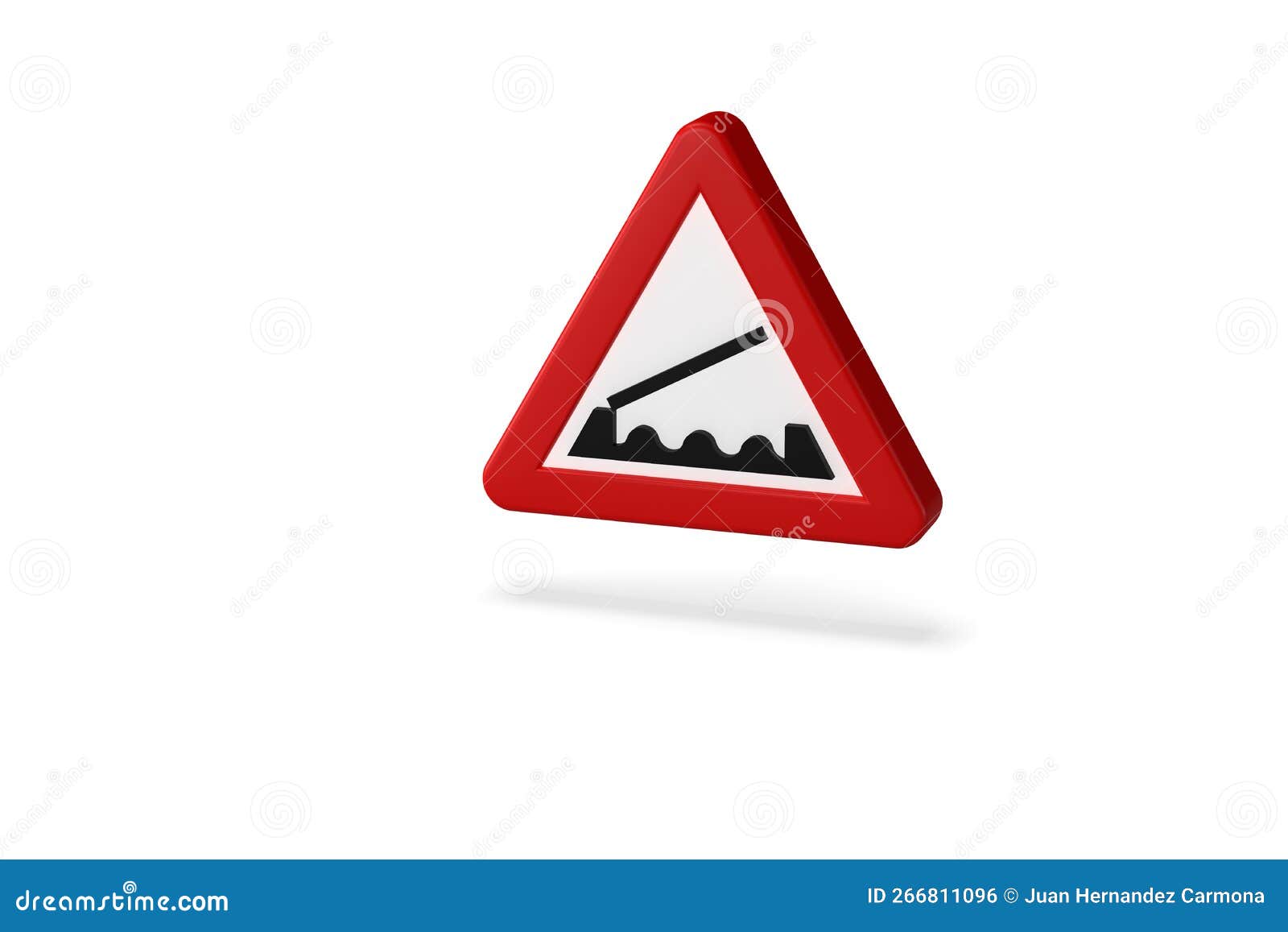 Traffic Sign, 3d Render. Mobile Bridge Stock Photo - Illustration of ...
