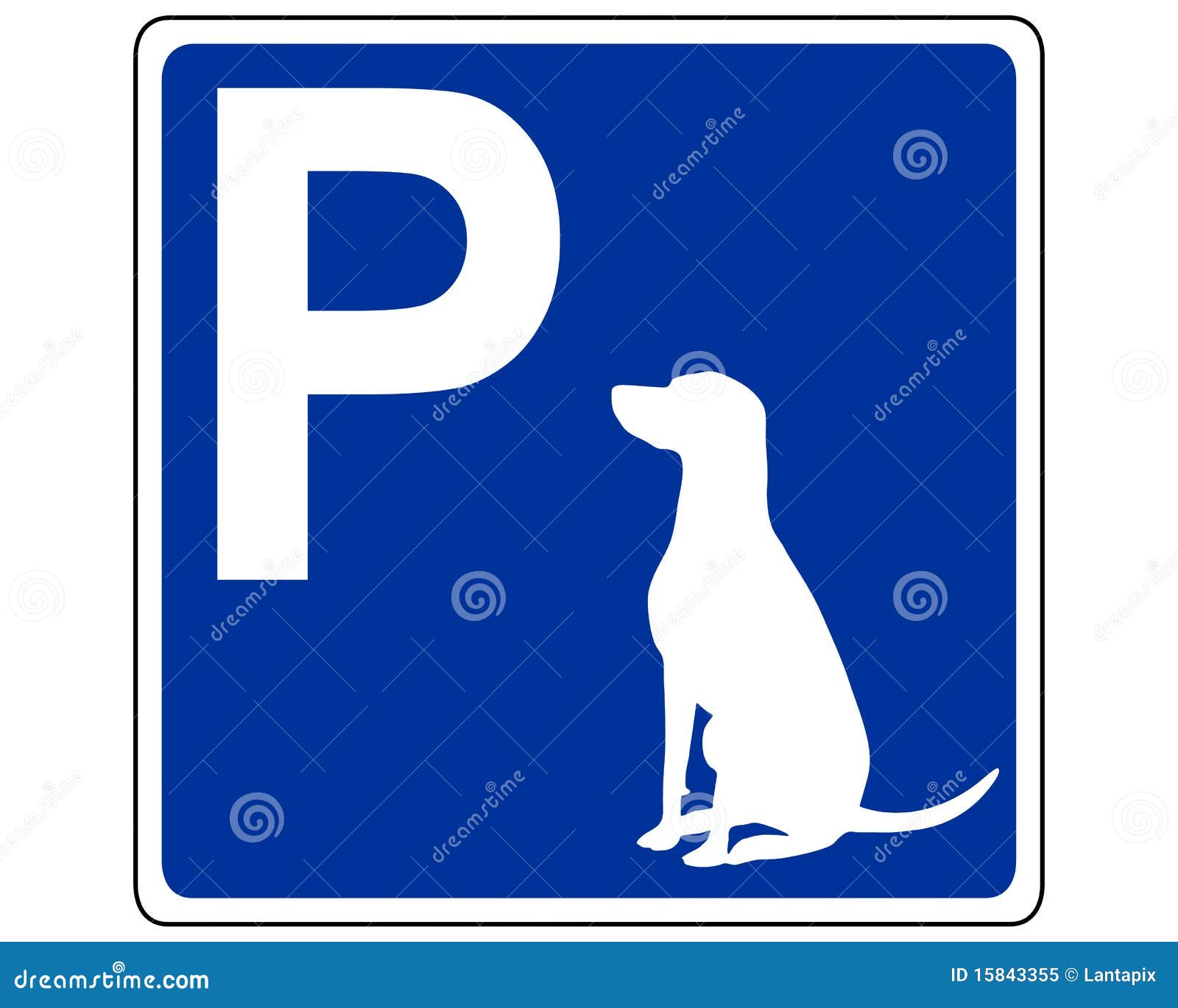 Traffic sign for dogs stock vector. Illustration of symbol - 15843355