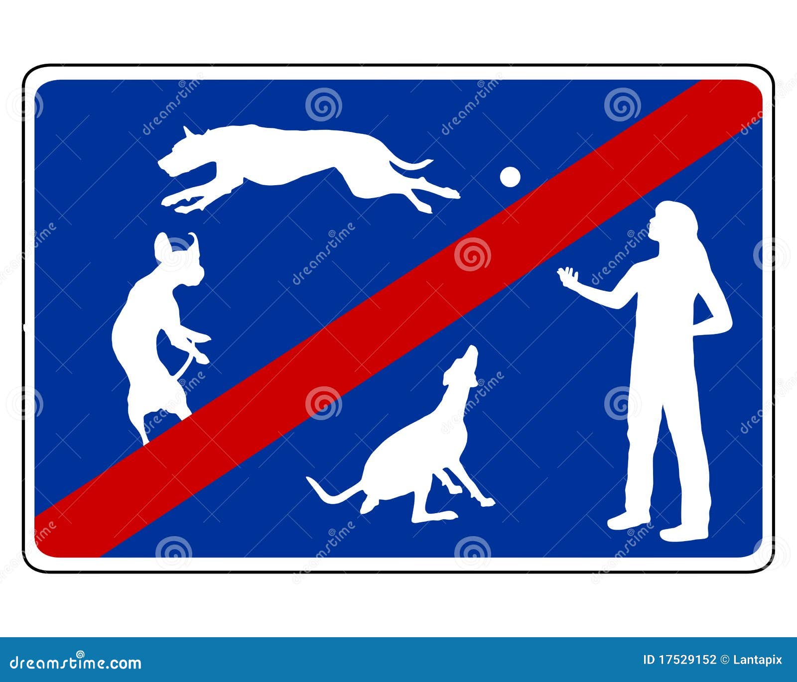 Traffic sign for dogs stock vector. Illustration of speedy - 17529152