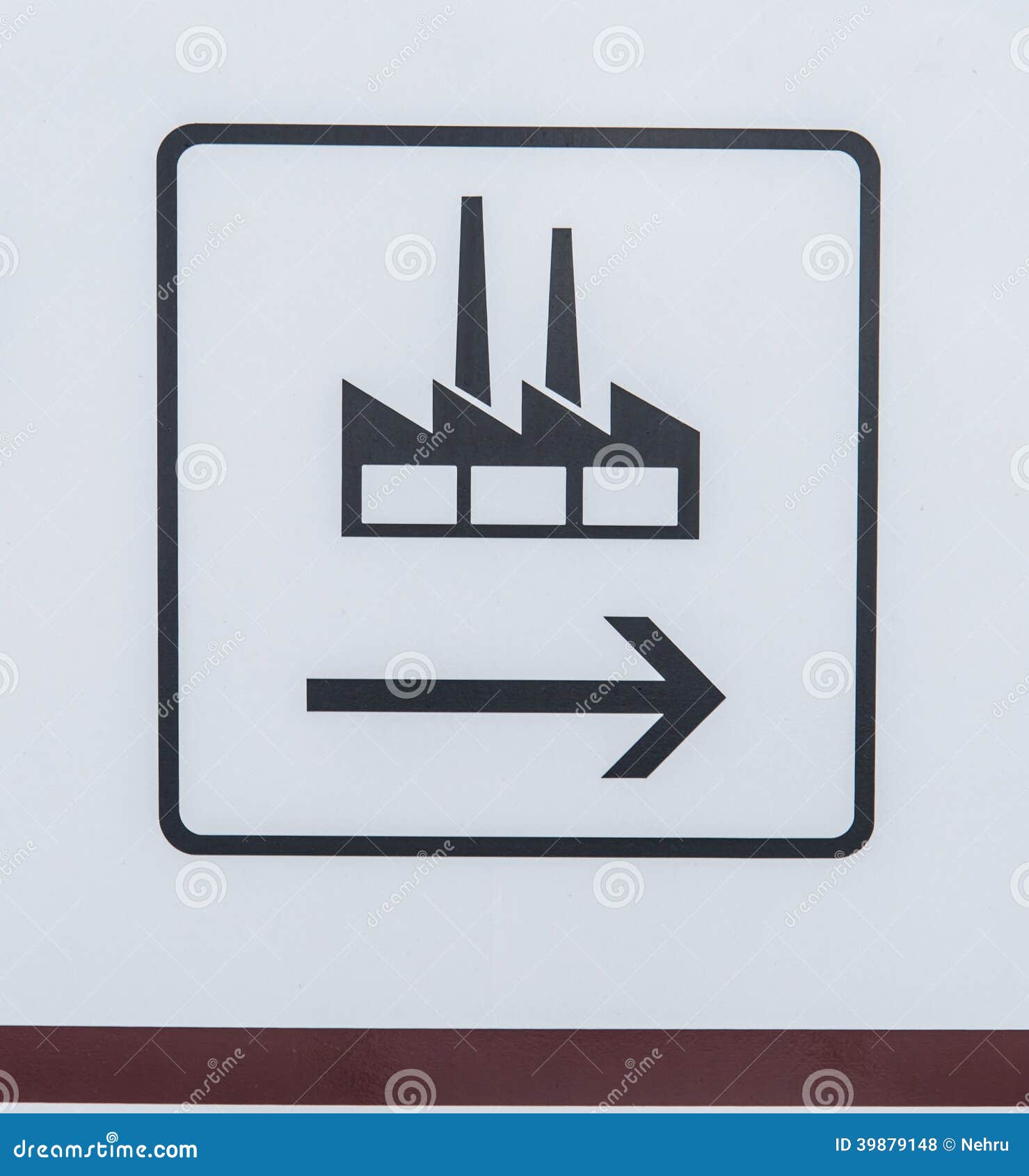 Traffic sign for factory stock photo. Image of forward - 39879148