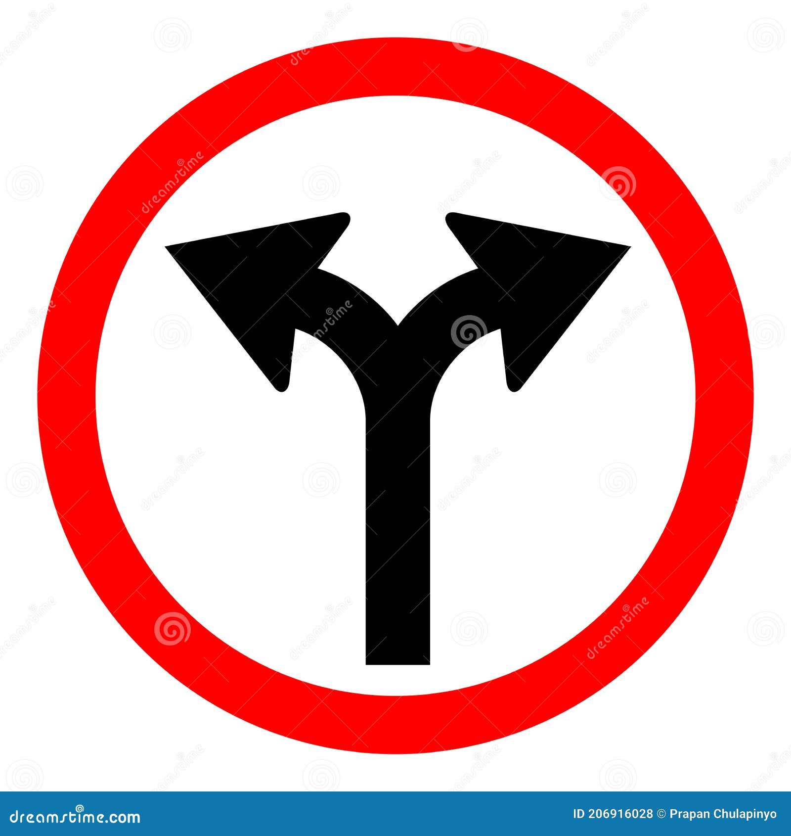 Traffic Sign, Go Left and Right Stock Vector - Illustration of ...