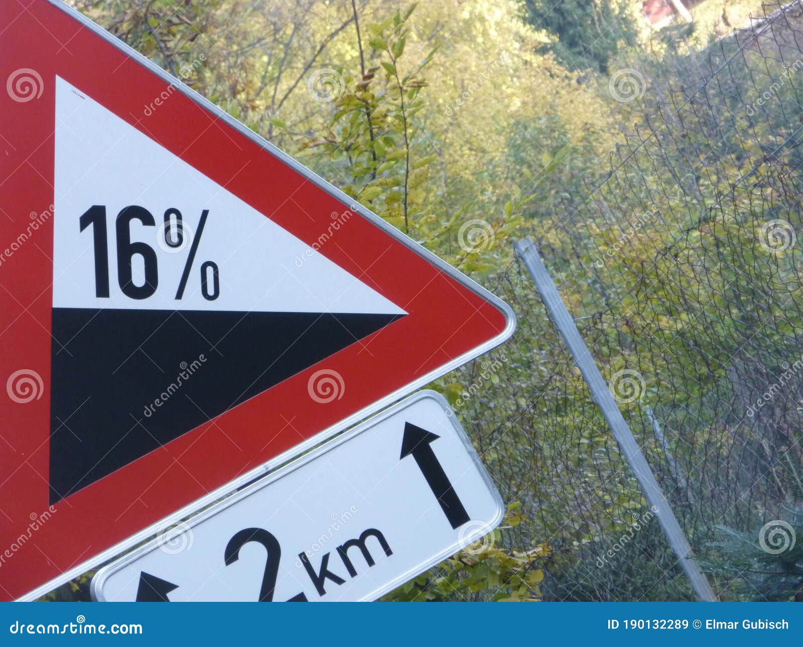 Traffic Sign Gradient 16 , Steep Stock Image - Image of dangers ...