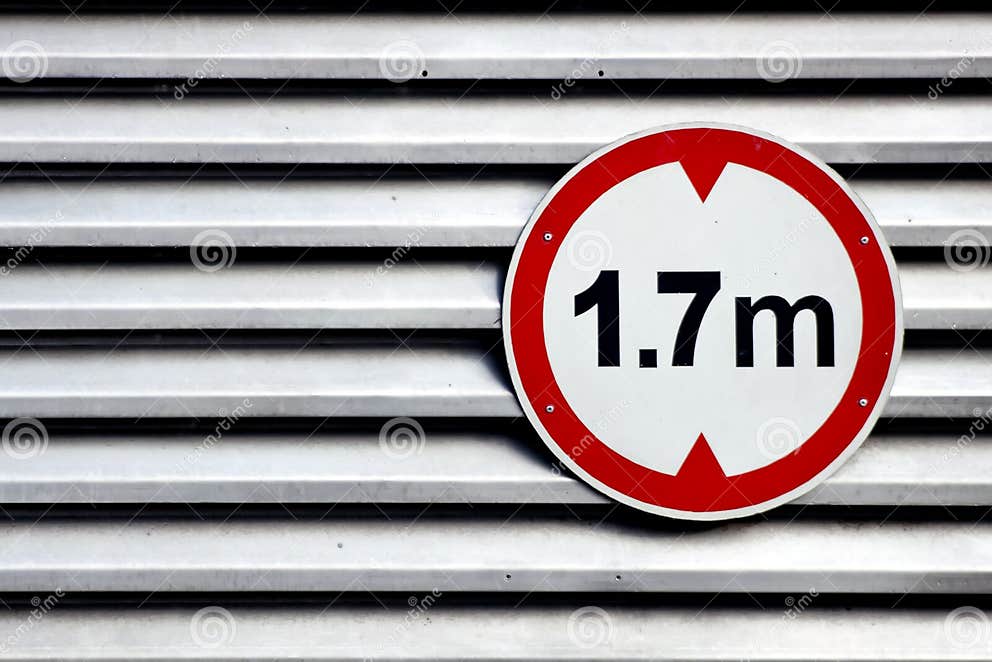 Traffic sign for height stock photo. Image of direction - 77507104