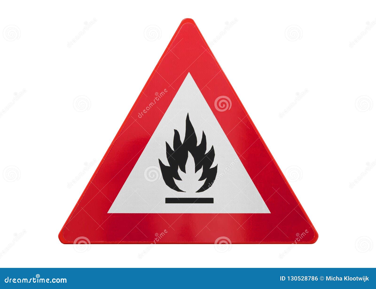 Traffic Sign Isolated - Fire Stock Photo - Image of attention, signal ...